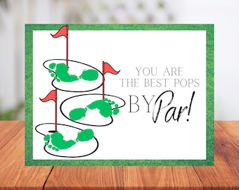 Best Poppy, Pop, Pops, Popi, Pap by Par, Golf Club Footprint Art, Baby ...