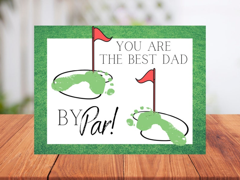 Best Dad by Par! Kids Footprint Father’s Day Gift! Kids Craft. DIY - Etsy