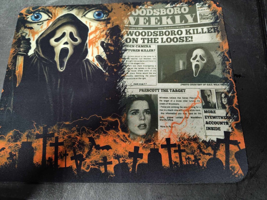 Ghostface Mouse Pad - Etsy