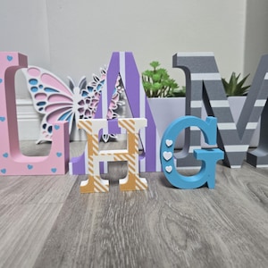 Freestanding Letters- Wedding Name Decor - Desk Shelf Decor-free ...