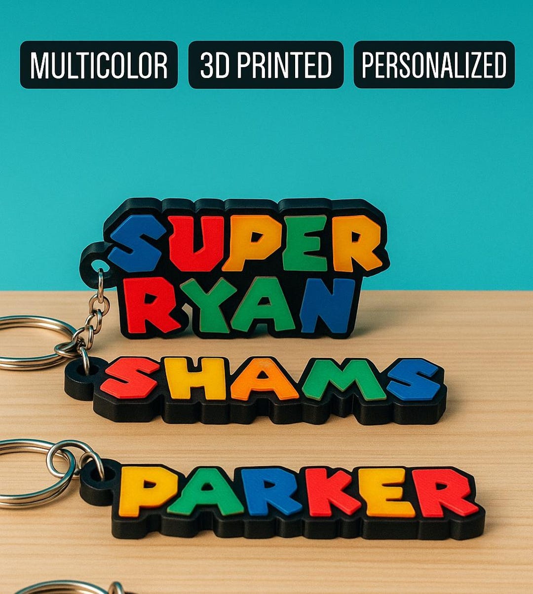 Custom Gamer Style Name Tag-personalized Gamer Name Keychain- Gaming ...