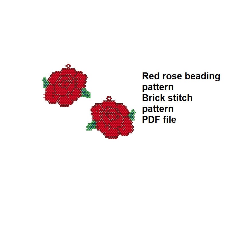 Brick Stitch Flower - Etsy