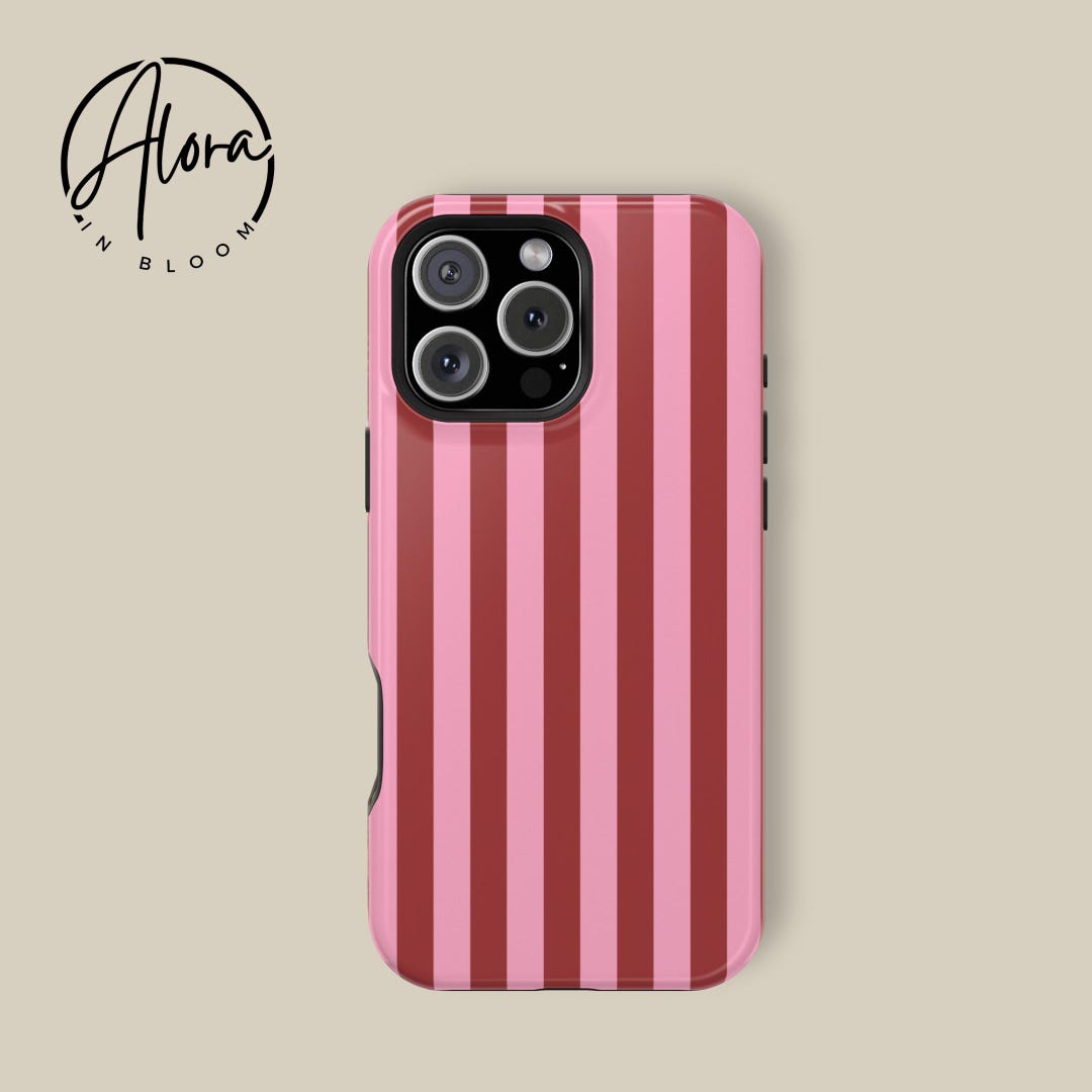 Love Your Stripes Phone Case, Tough Magnetic Phone Case, Striped Design ...