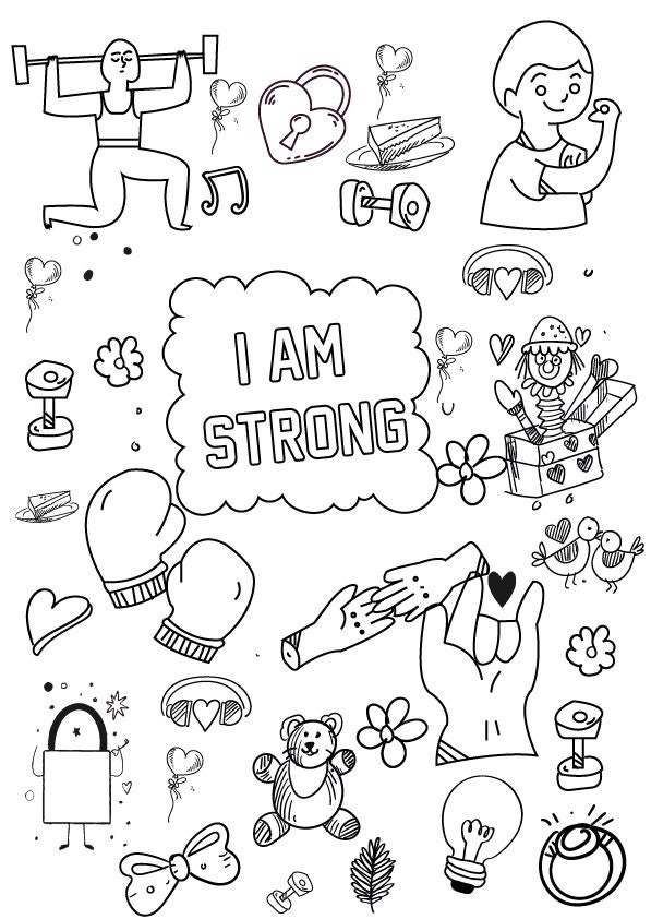 Affirmations Coloring Book for Girls - Etsy