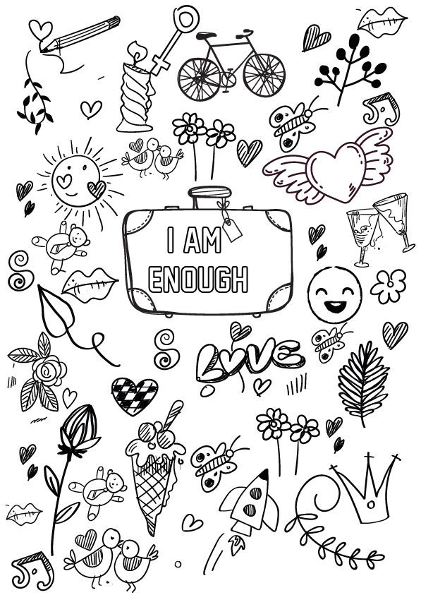 Affirmations Coloring Book for Girls - Etsy