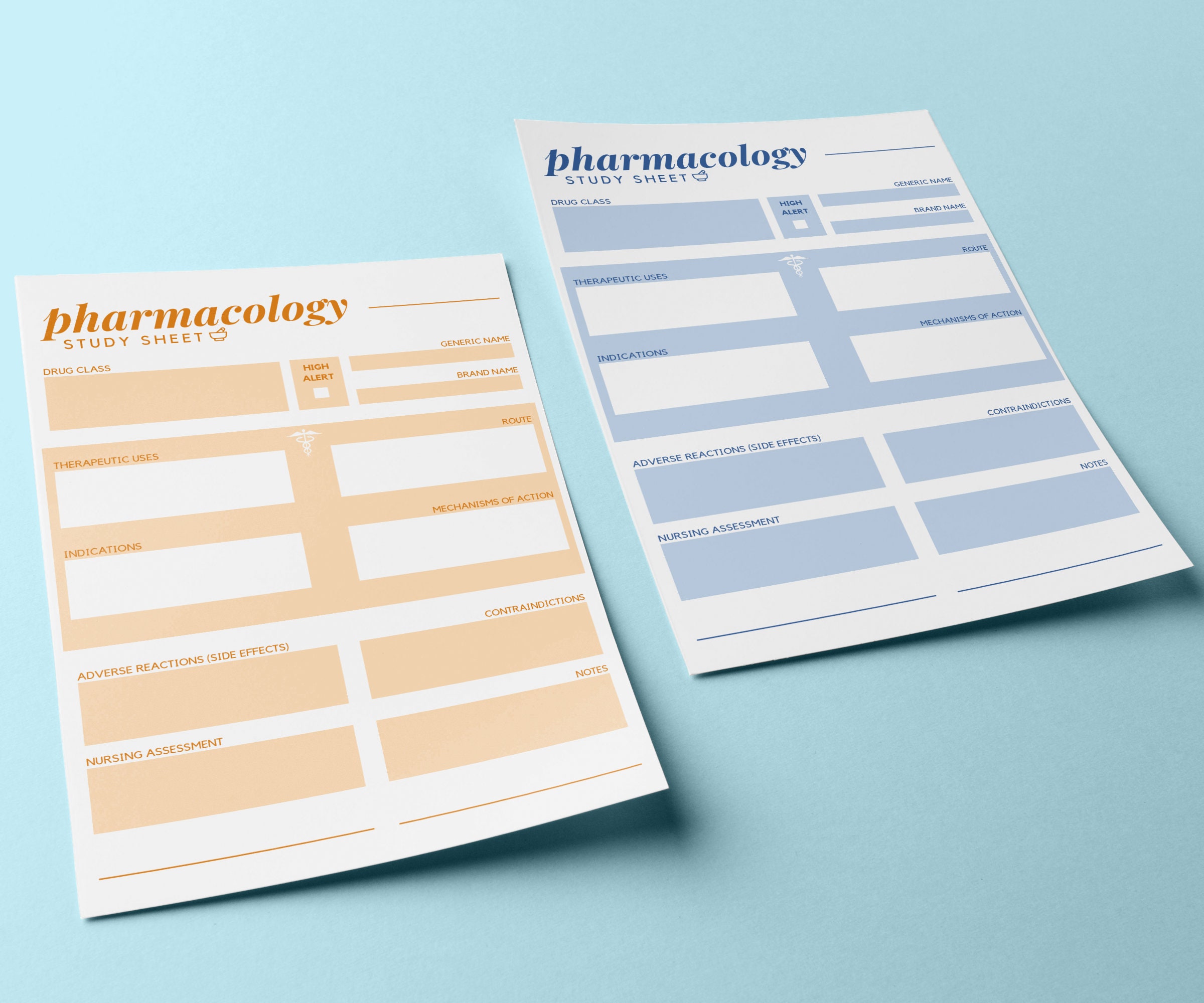 Pharmacology Template Notes & Study Guide Nursing, Pharmacy, Med Surg ...