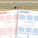 Nursing Concept Map Template for Students Study | Printable Instant ...