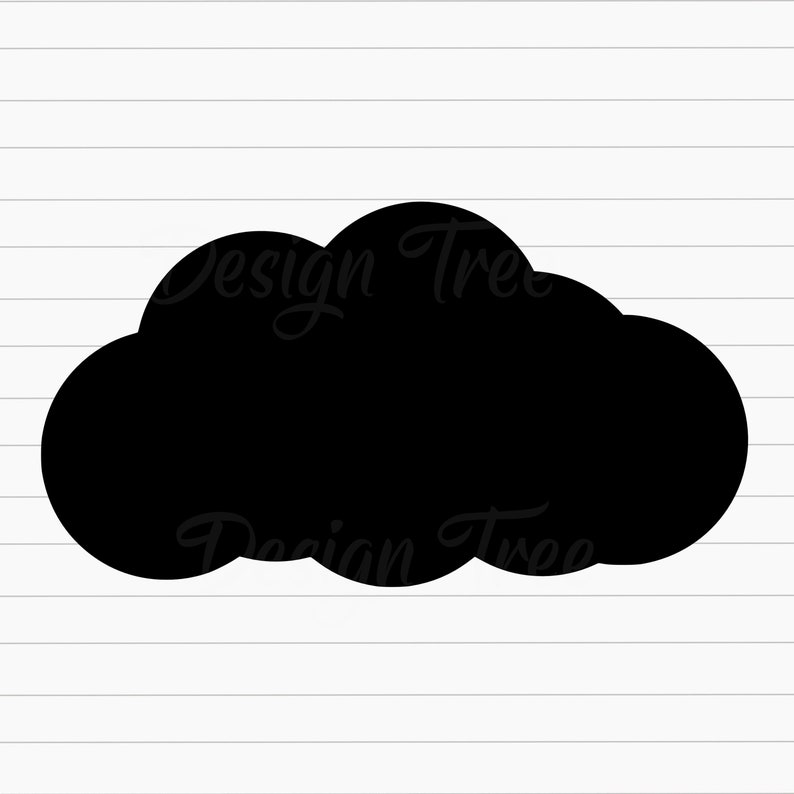 Cloud SVG, Cloud Cut File, Cloud Vector, Cloud Clipart, Weather Cloud ...