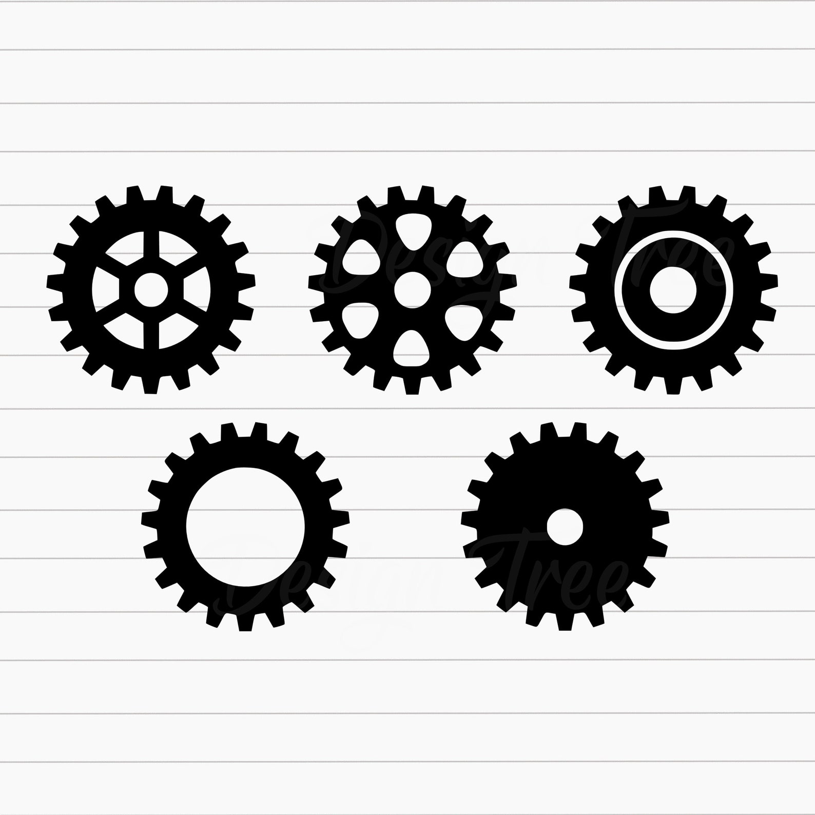 Gears SVG Gear Cogs SVG Steampunk SVG Gears Cut File - Etsy