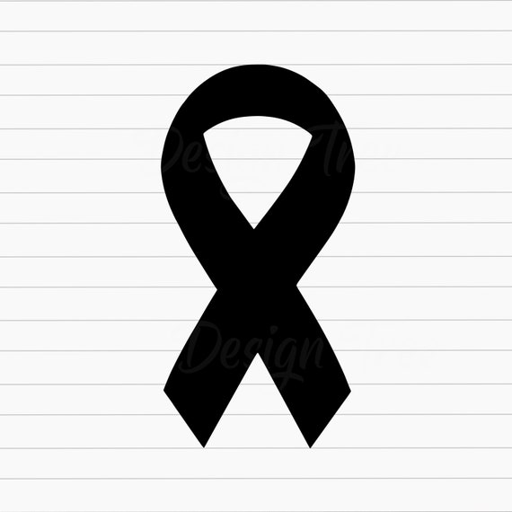 Cancer Ribbon Outline Vector