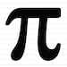 Pi Symbol Clipart, Pi Math Symbol Cut File, March 3.14 Vector, Pi Day ...