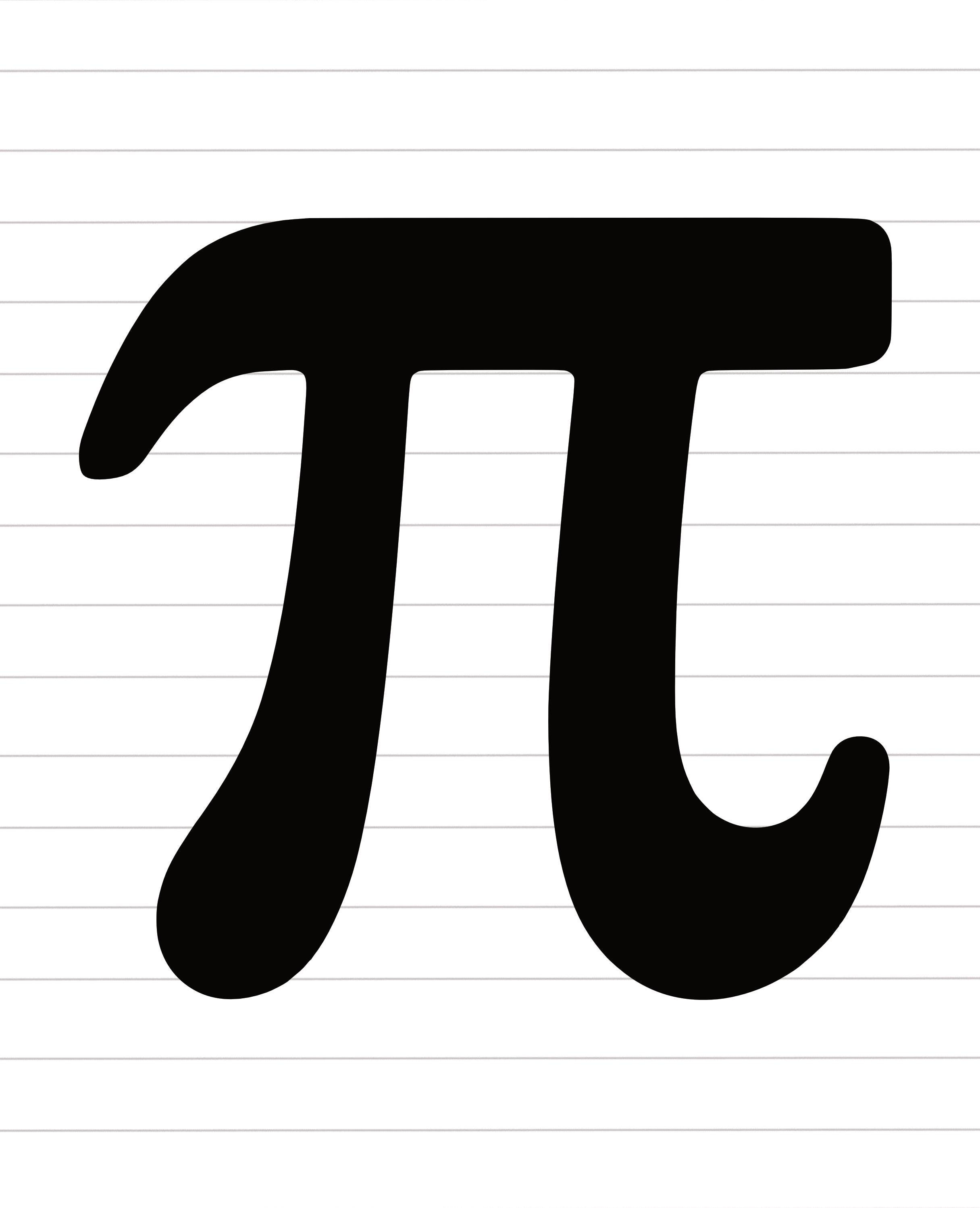 Pi Symbol Clipart, Pi Math Symbol Cut File, March 3.14 Vector, Pi Day ...
