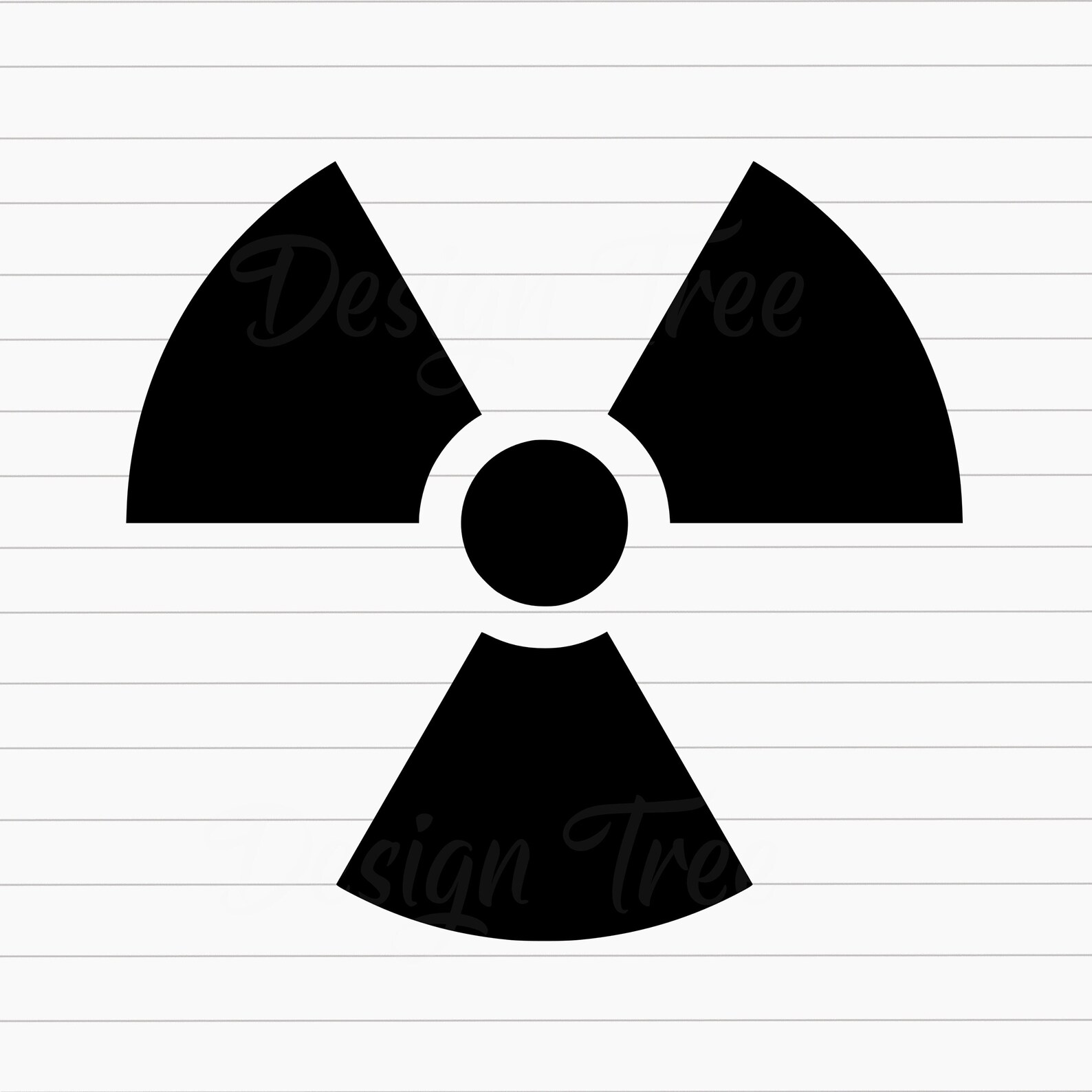 Radioactive Symbol SVG, Radiation SVG, Radioactive Symbol Cut File ...