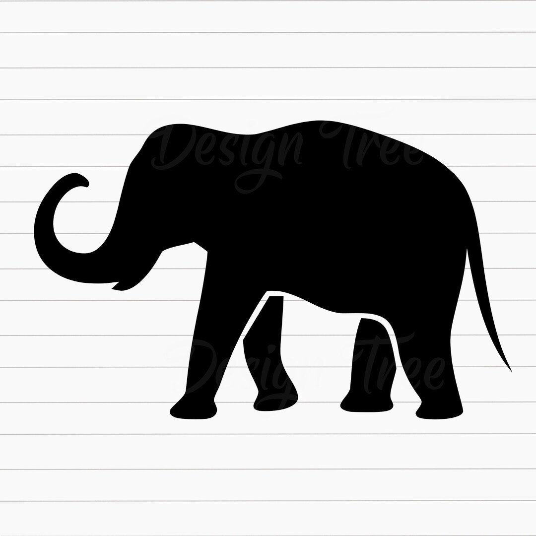 Elephant SVG, Elephant Cut File, Elephant Vector, Elephant Clipart ...