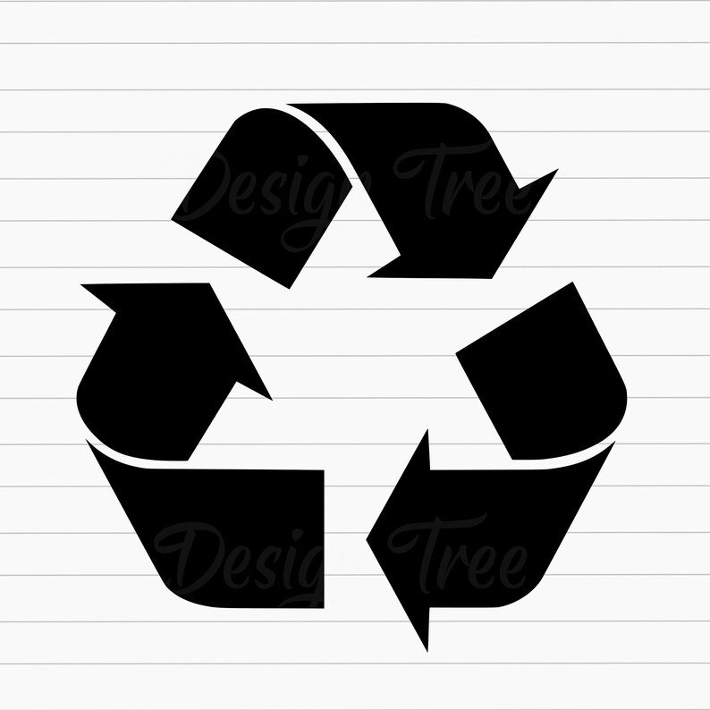 Recycle Symbol Clipart, Recycling Sign Cut File, Recycle Logo Vector ...