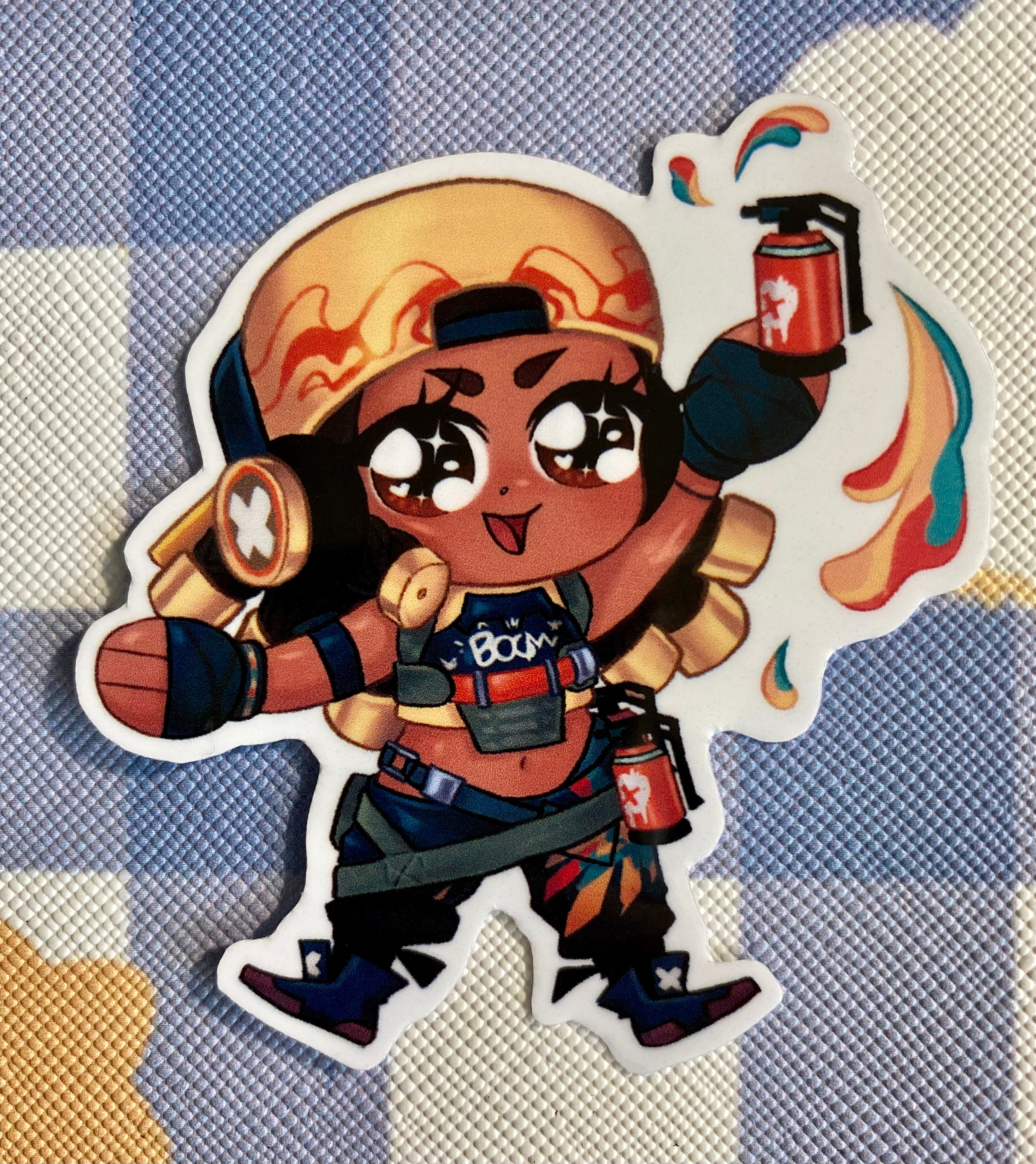 Valorant Sticker Jett/neon/reyna/phoenix/yoru/raze Duelist - Etsy