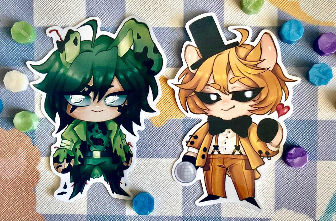 FNAF Sticker Golden Freddy/springtrap - Etsy