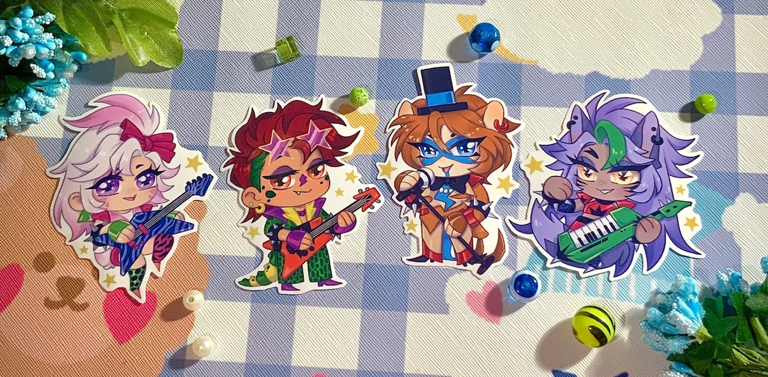 FNAF Sticker Security Breach Freddy/chica/roxy/monty - Etsy