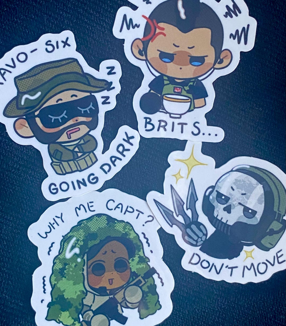 Tactical Military FPS Chibi Waterproof Stickers - Etsy