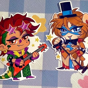 FNAF Sticker Security Breach Freddy/chica/roxy/monty - Etsy