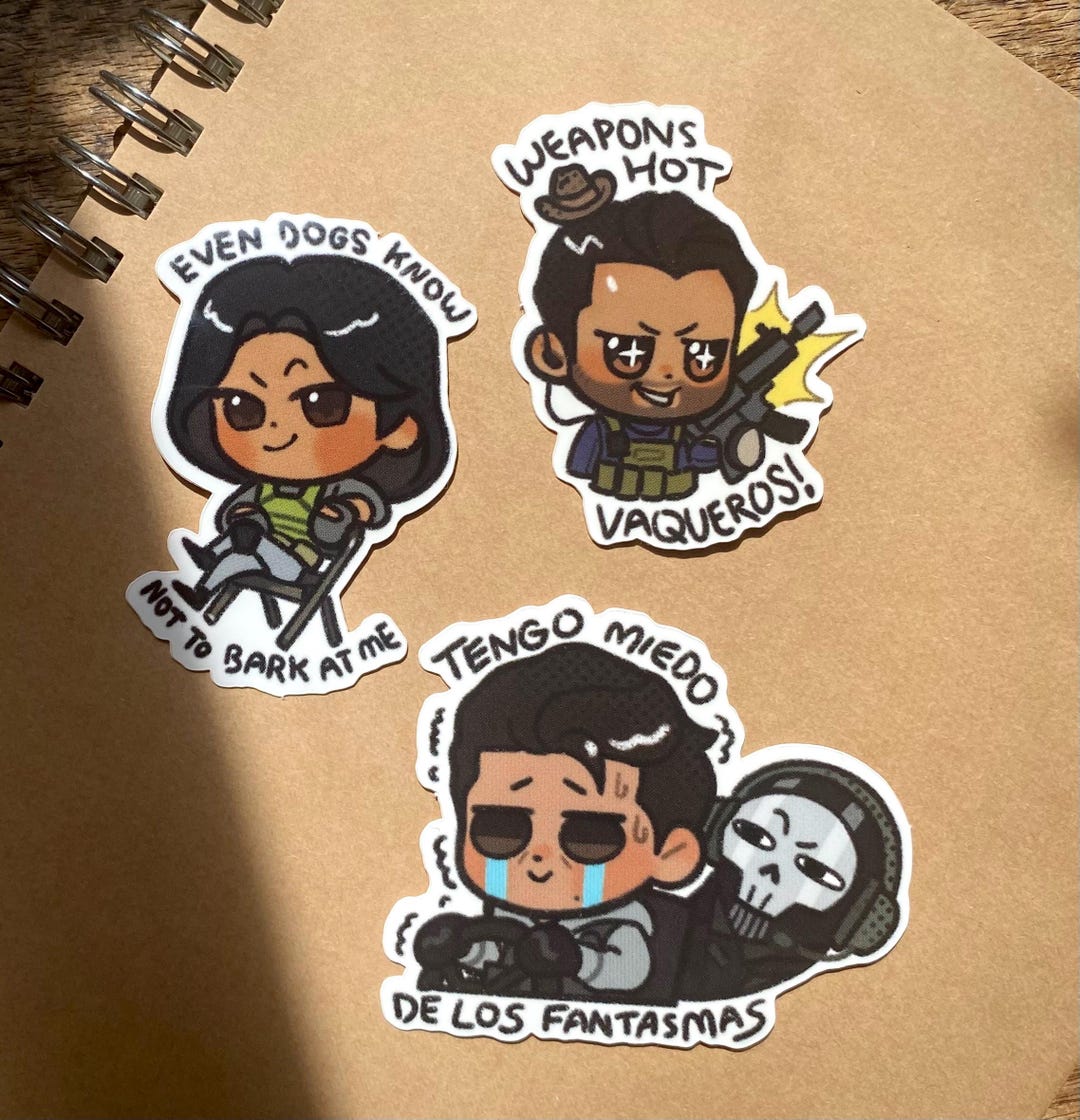 Vaqueros Military FPS Chibi Waterproof Stickers - Etsy