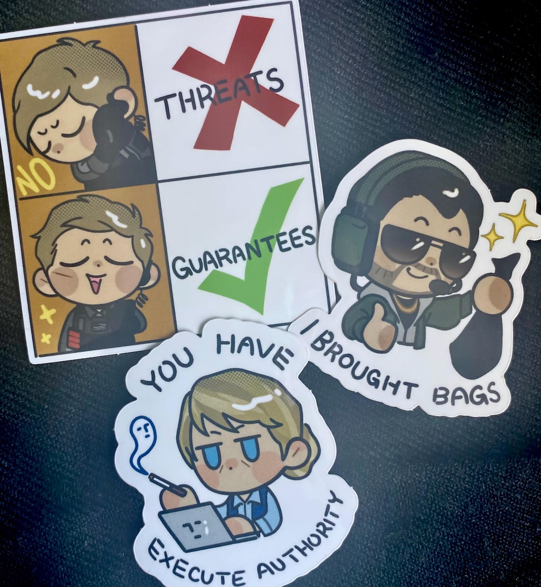 Military FPS Chibi Waterproof Stickers - Etsy