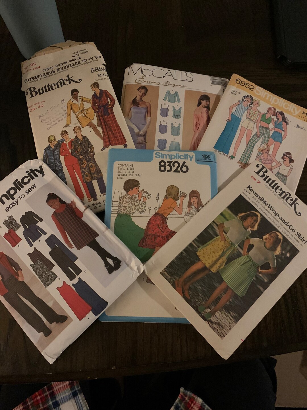 Lot of Six Vintage Sewing Patterns - Etsy