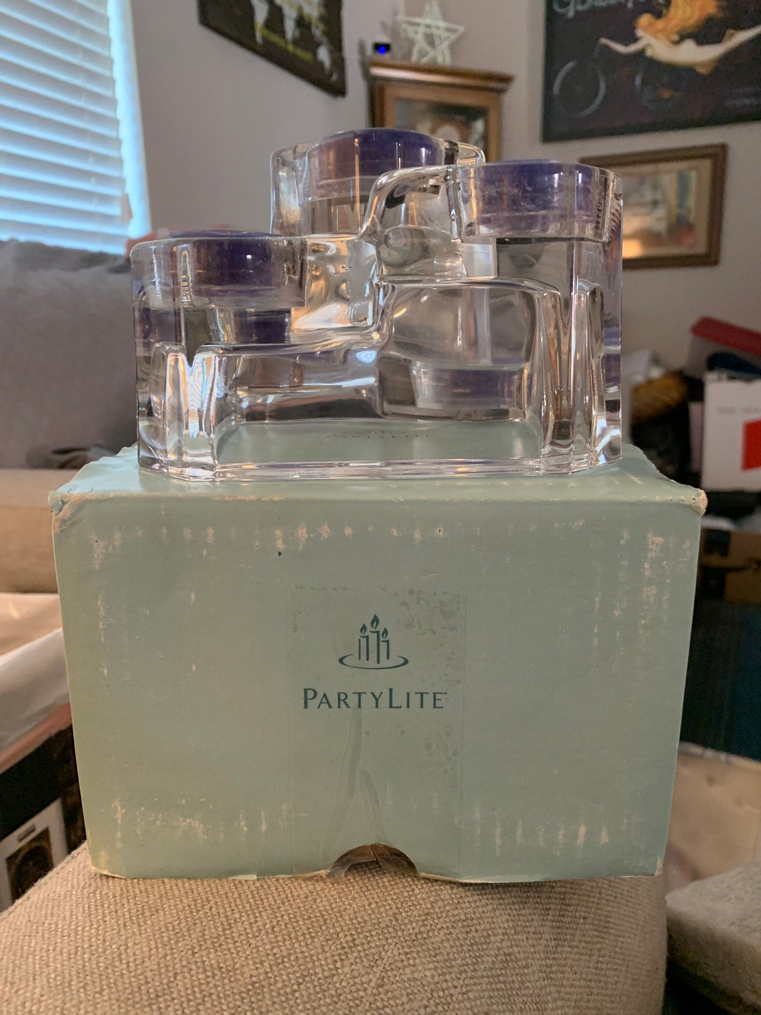 Partylite Crystal Castle Tealite Holder - Etsy