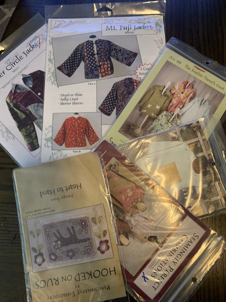 Set of Six Vintage Craft Patterns - Etsy