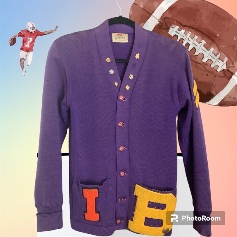 Letterman Sweater - Etsy