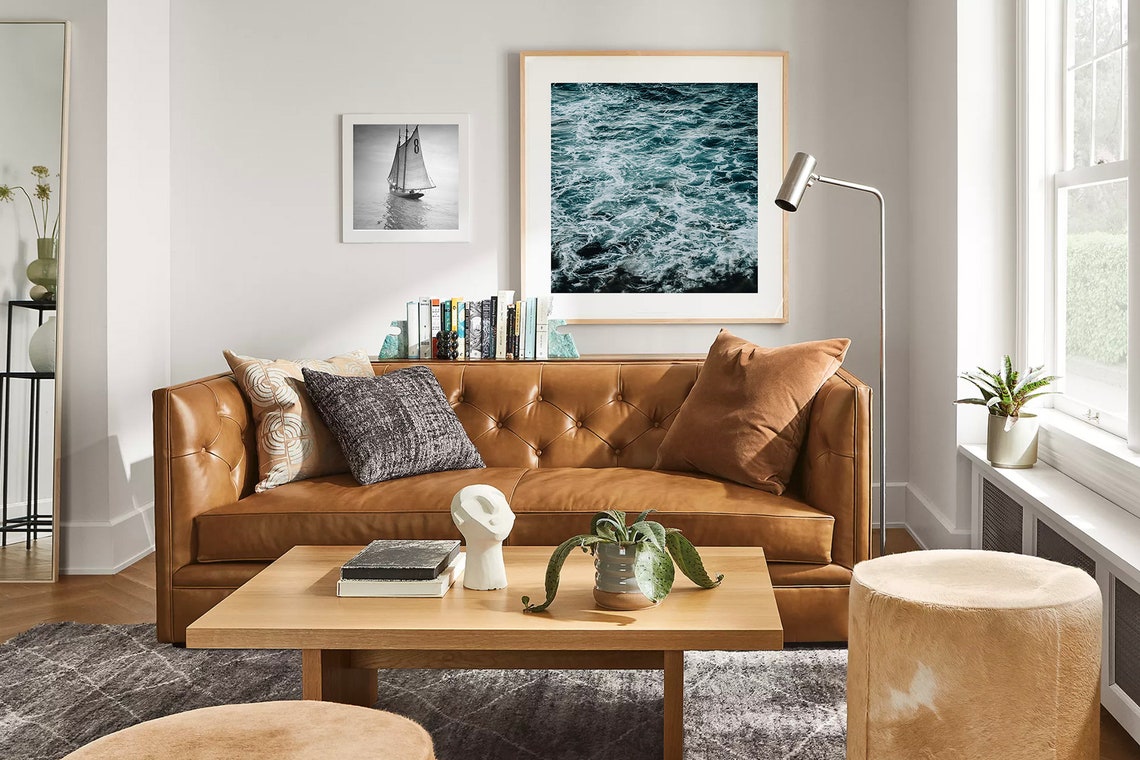 Ocean Waves Abstract Cool Tones Coastal Downloadable Art Print ...