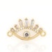 Eye Connector, Big Eye Connector, 18K Gold Filled Devil's Eye Connector ...