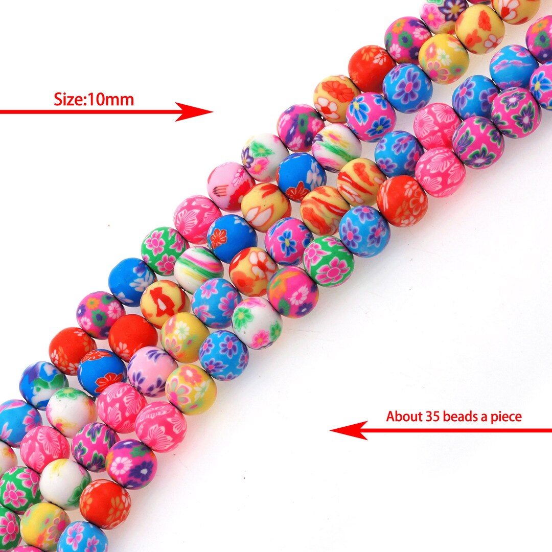 Spherical Clay Beads, Polymer Clay Beads, Gorgeous Clay Beads ...