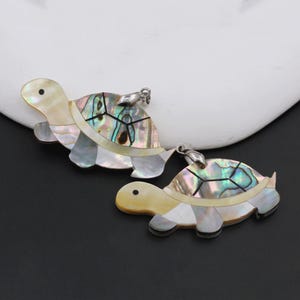 Light Luxury Abalone Shell Pendant Turtle-shaped Pendant Mother-of ...
