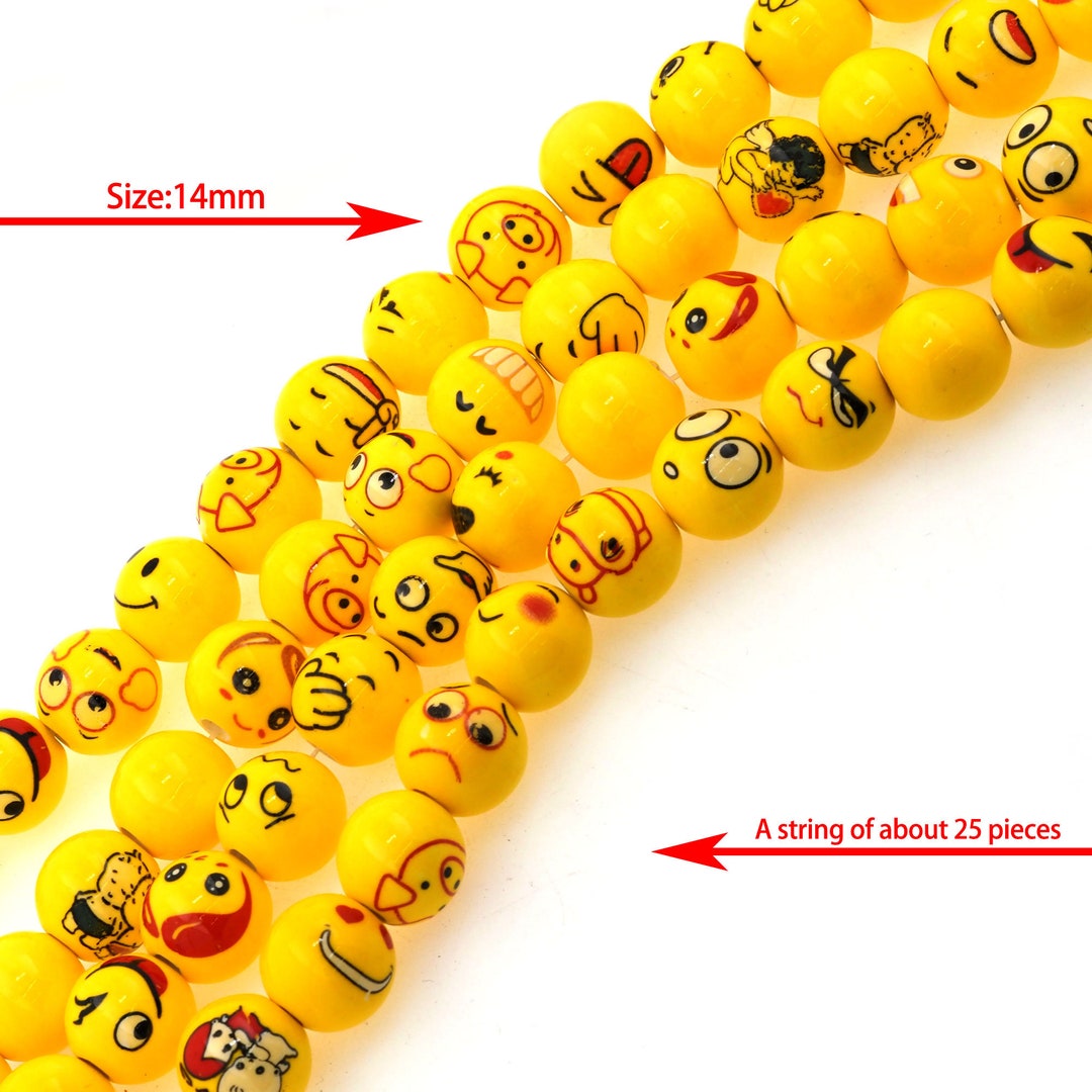 Spherical Beads, Expression Ceramic Beads, Glazed Ceramic Beads, Hand ...