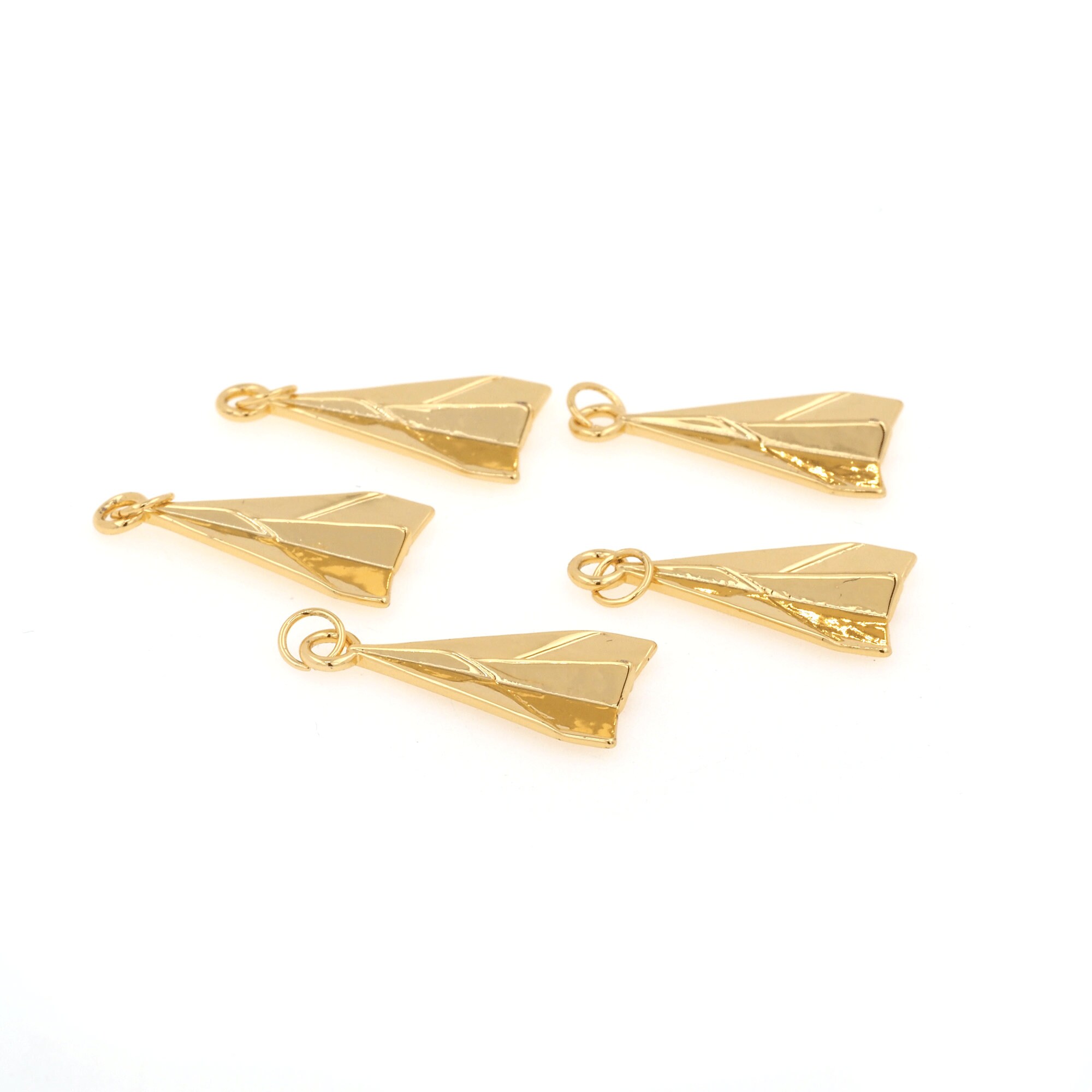 Paper Airplane Pendant, Gold-plated Paper Airplane Pendant,airplane ...
