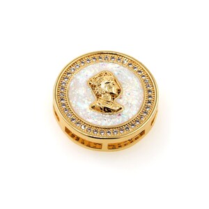 Virgin Mary Connector, 18K Gold Plated Bracelet Connector With ...