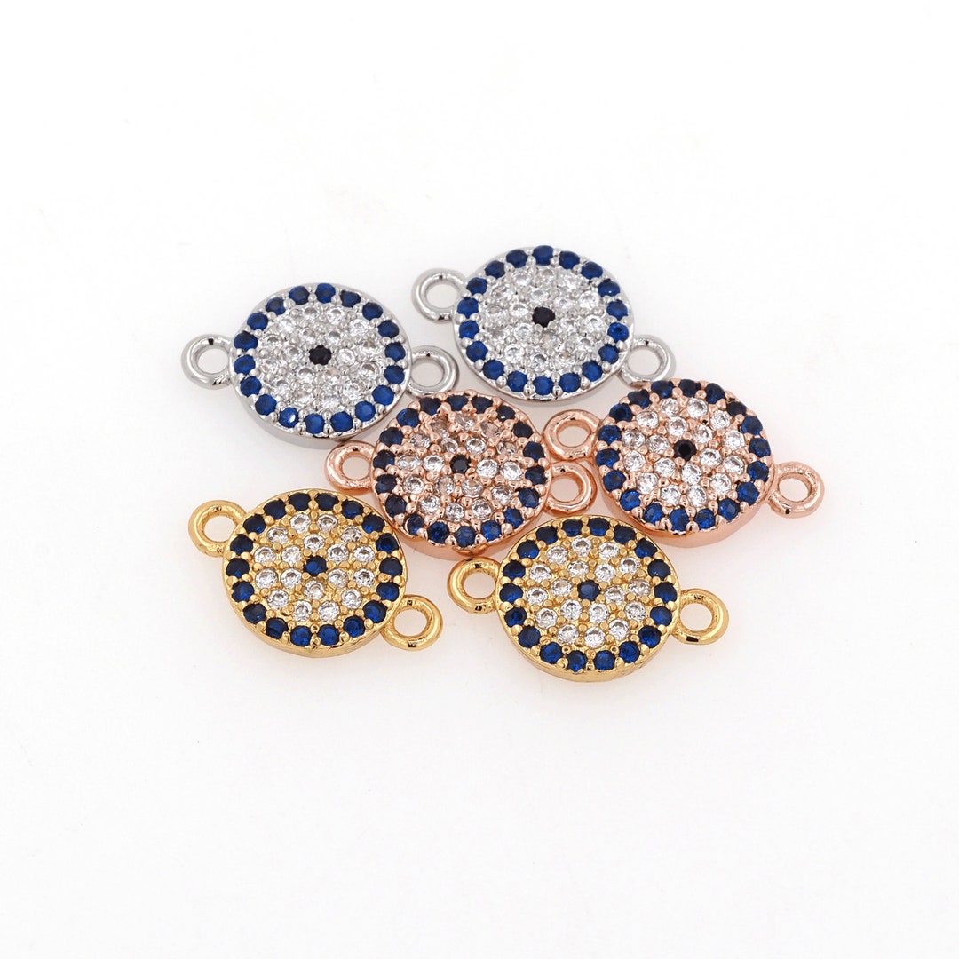 Circular Connector, Eye Connector, 24K Gold Filled Big Eye Connector ...