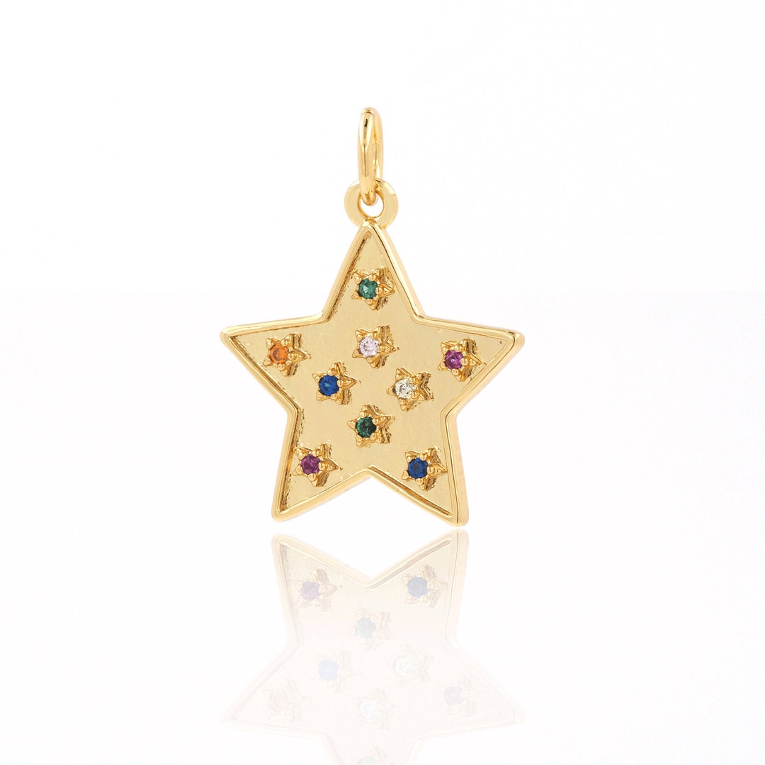 Pentagram Pendant, Star Necklace, 18k Gold Filled Pentagram Pendant ...