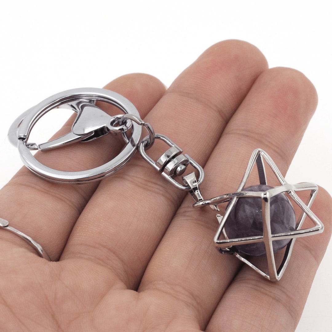 Hollow Hexagonal Star Keychain, Magic Array Keyring, Personalized ...