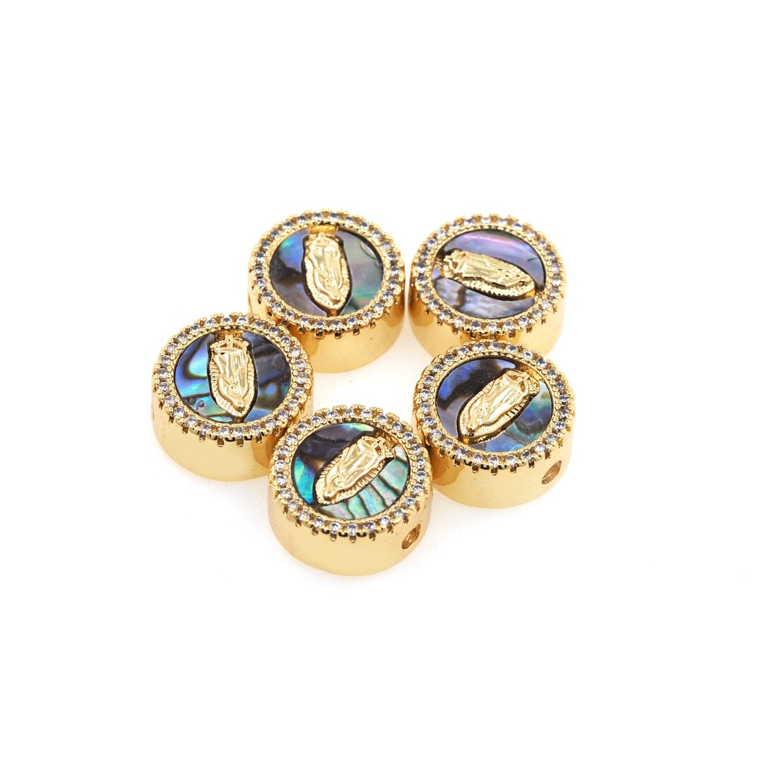 Our Lady Connector, 18K Gold Plated Circular Connector, Micro Dense ...
