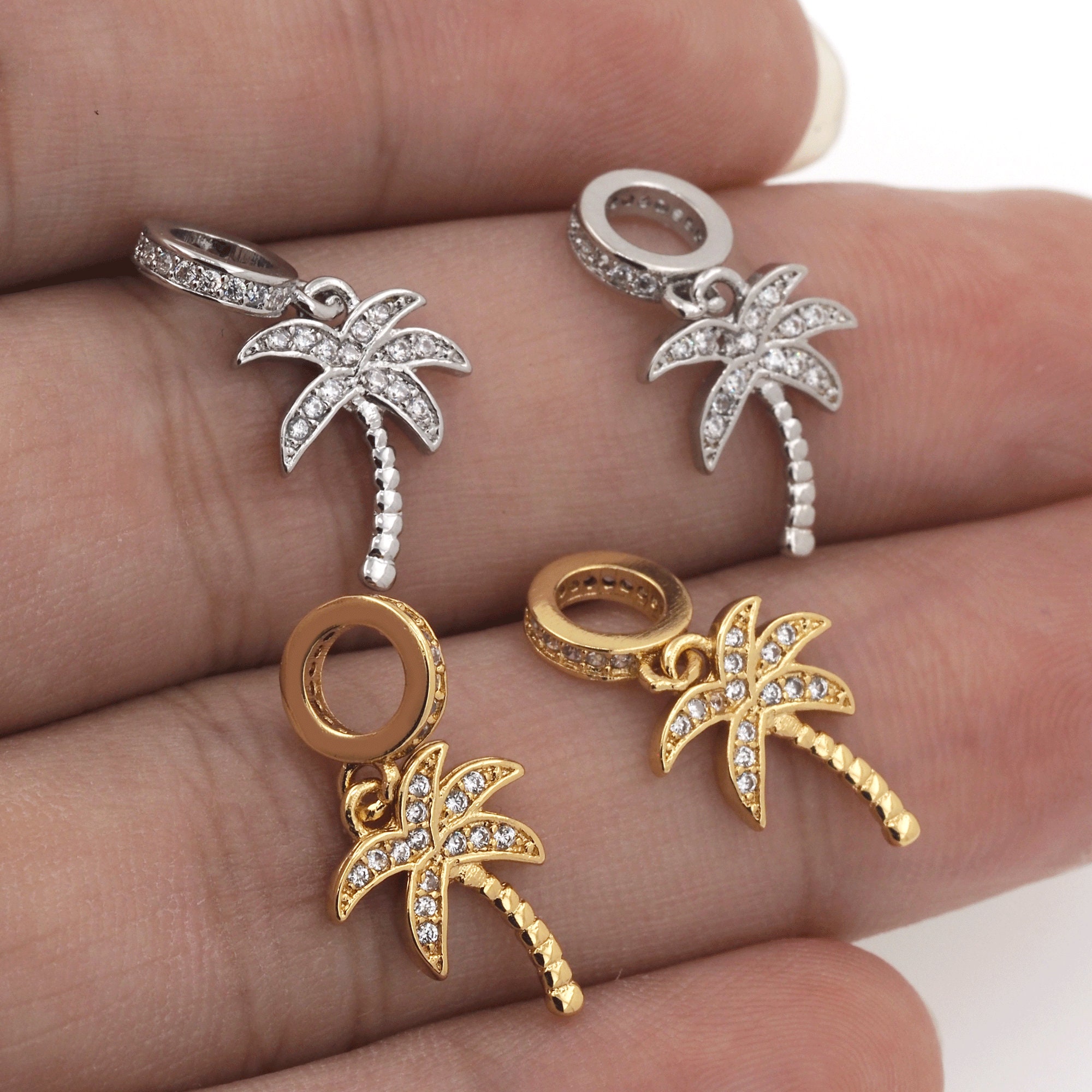 Coconut Tree Pendantcoconut Tree Necklace18k Gold Filled - Etsy