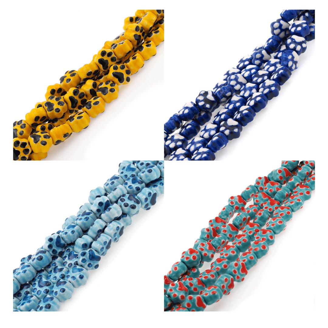 25 Lovely Kawaii Claw Beads, Glass Lampwork Beads, Lampwork Cat Claw ...