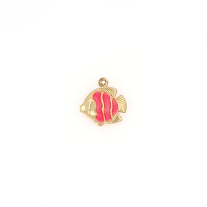 Tropical Fish Pendant, Sea Life Pendant, Tropical Fish Necklace, 24K ...