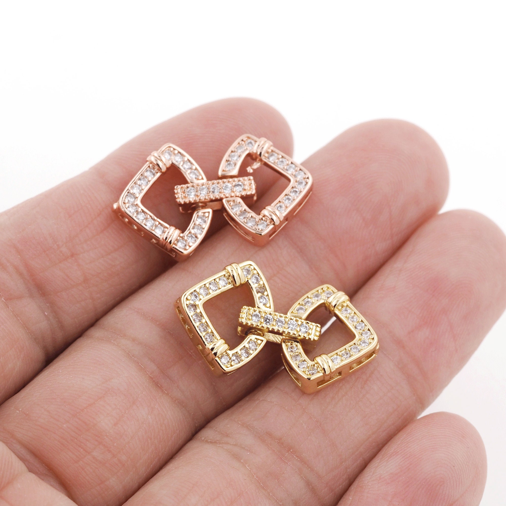 Gold Plated Connectors, Charm Connectors, 24K Filled Bracelet Necklace ...