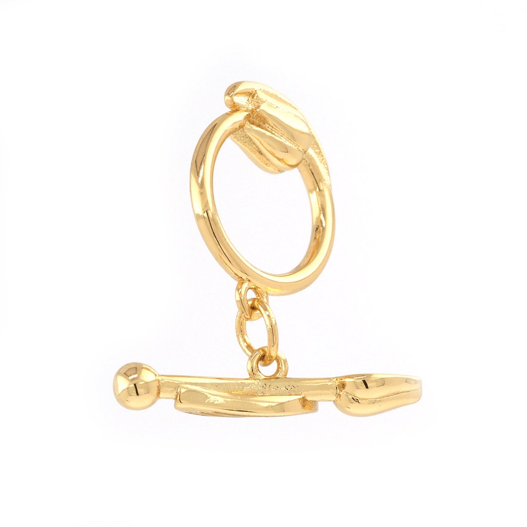 OT Buckle,18k Gold Filled Round Metal Buckle,necklace Clasp,round ...