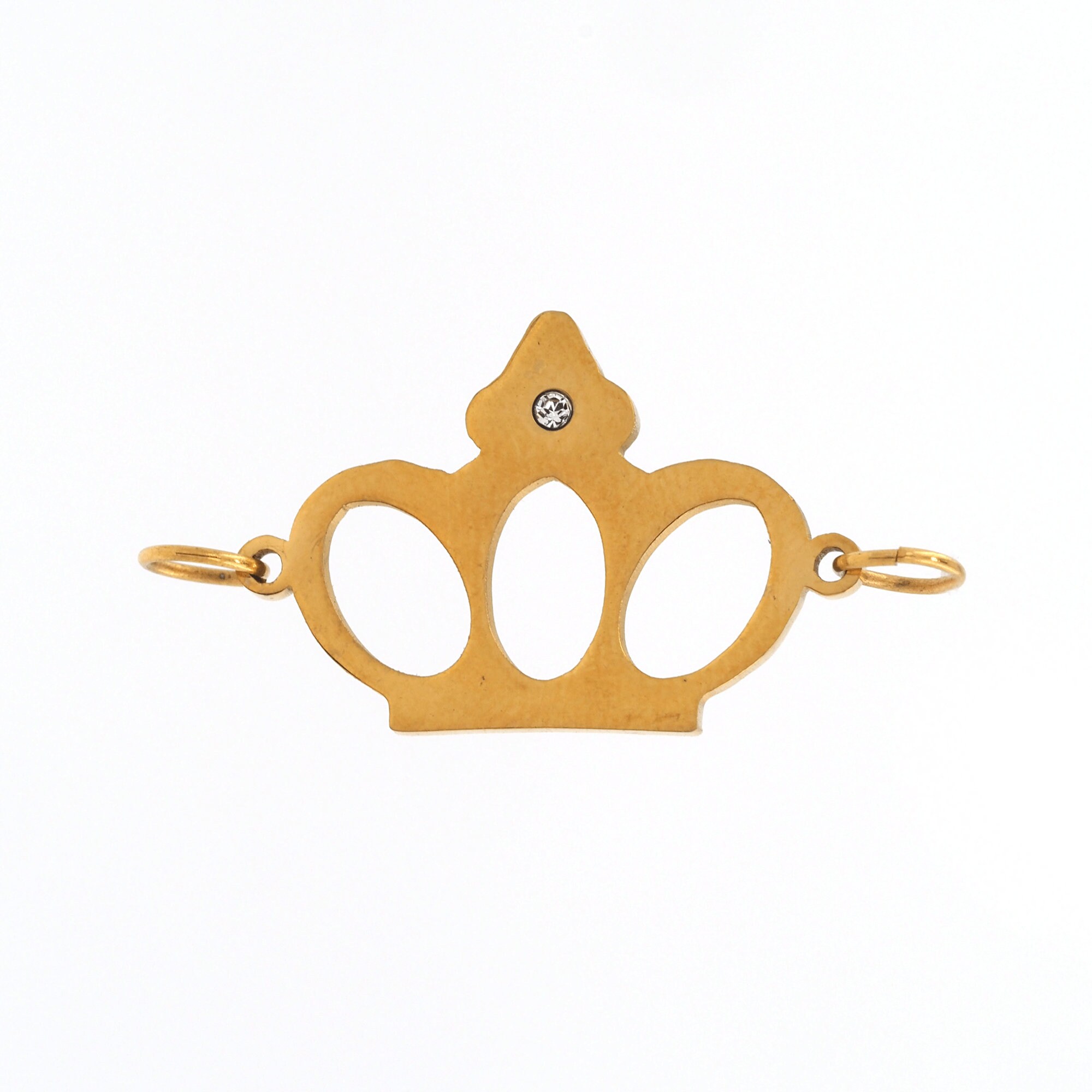 Crown Connector, Cutout Connector, 18K Gold Plated Crown Connector ...