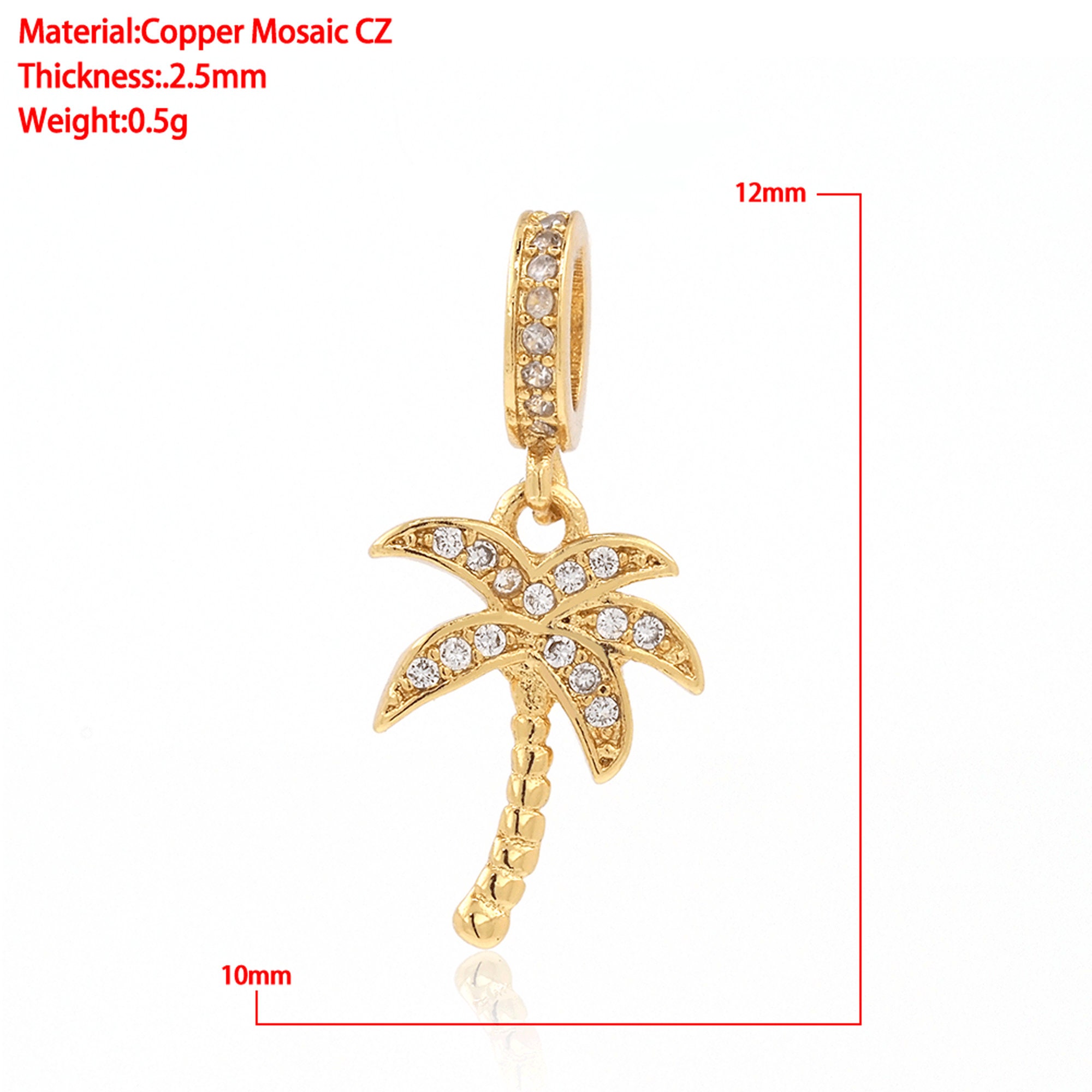 Coconut Tree Pendantcoconut Tree Necklace18k Gold Filled - Etsy