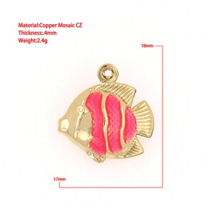 Tropical Fish Pendant, Sea Life Pendant, Tropical Fish Necklace, 24K ...