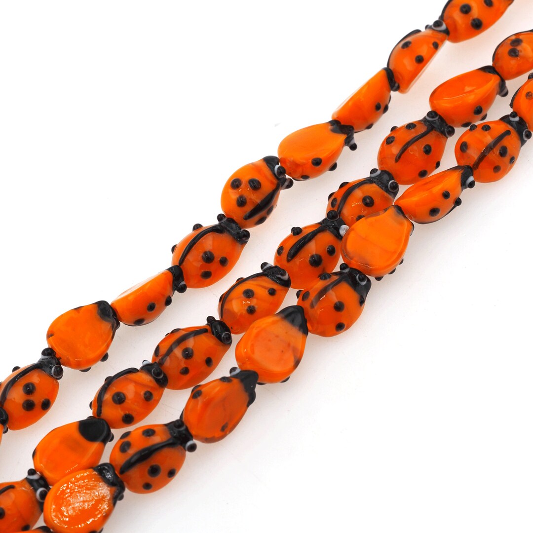 Ladybird Beads, Glass Ladybirds, Lighting Beads, Lighting Ladybird ...